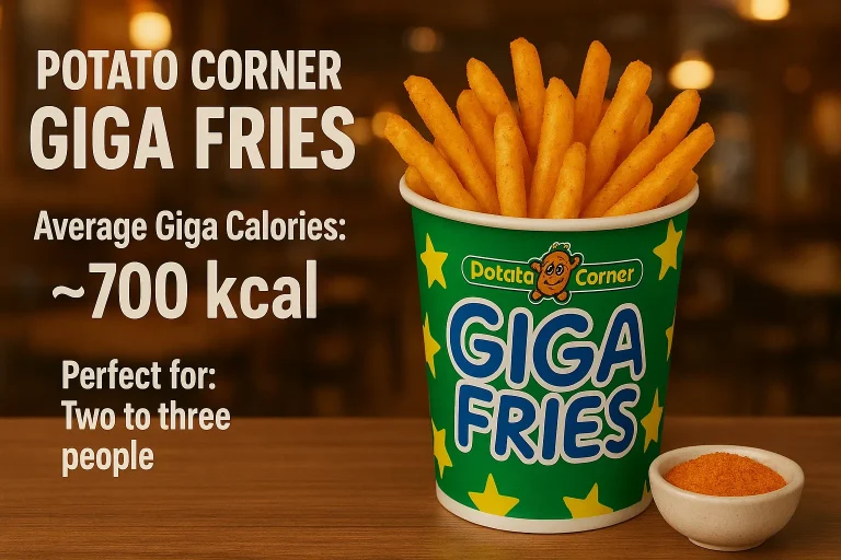 Potato Corner Calories: Jumbo, Mega, Giga & Tera Guide 2026