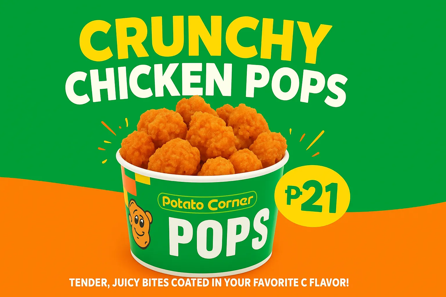 Crunchy Chicken Pops Potato Corner – Price & Calories Philippines